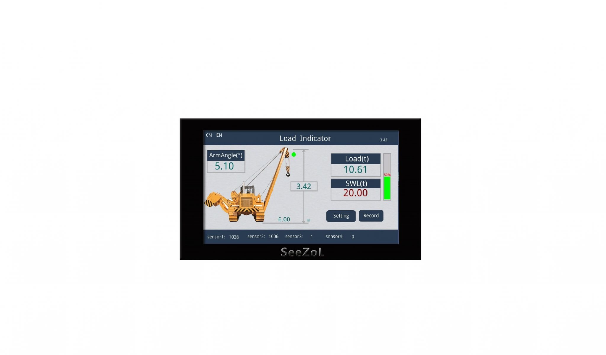 Side boom Pipelayer Load Indicator – Crane Load indicator,lorry load ...