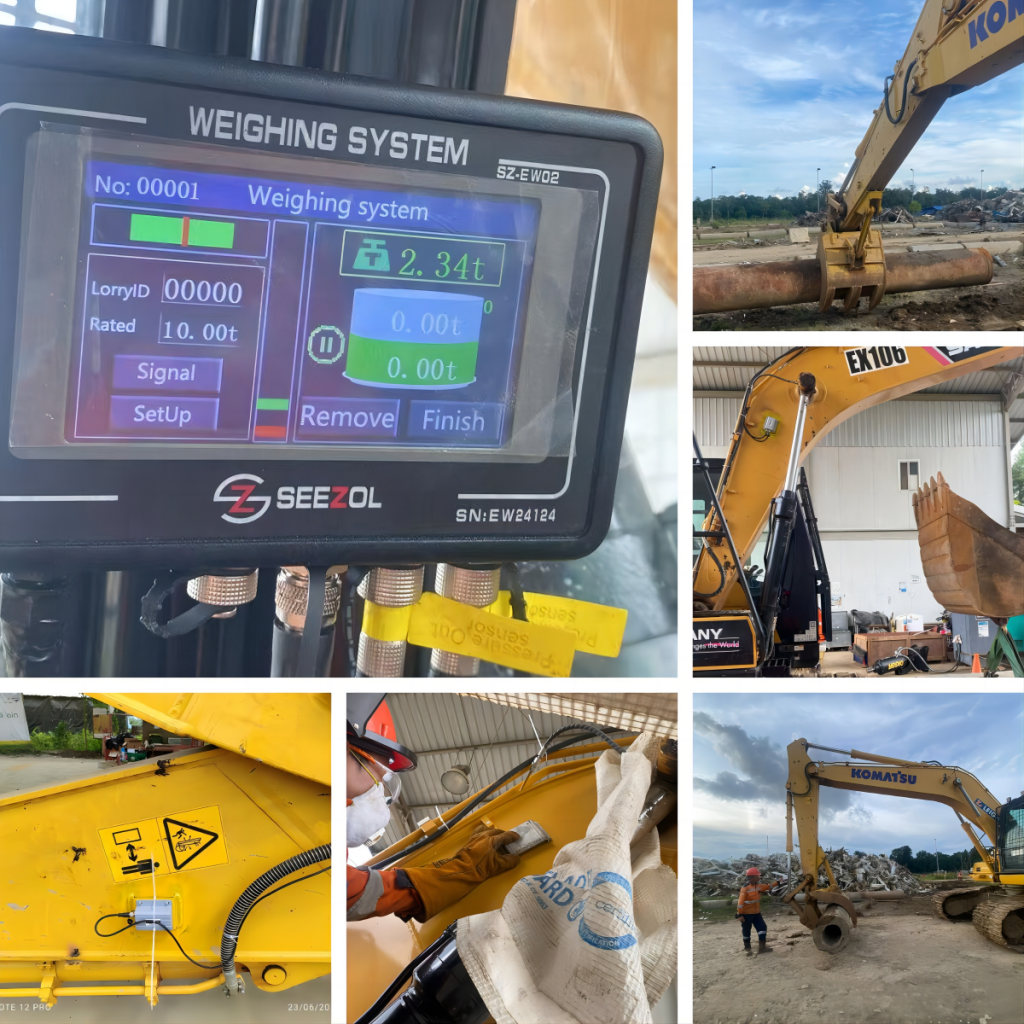 Excavator On-Board Weighing System – Crane Load indicator,lorry load ...