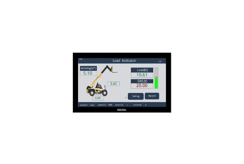 Telehandler Forklift Load Moment Indicator – Crane Load indicator,lorry ...